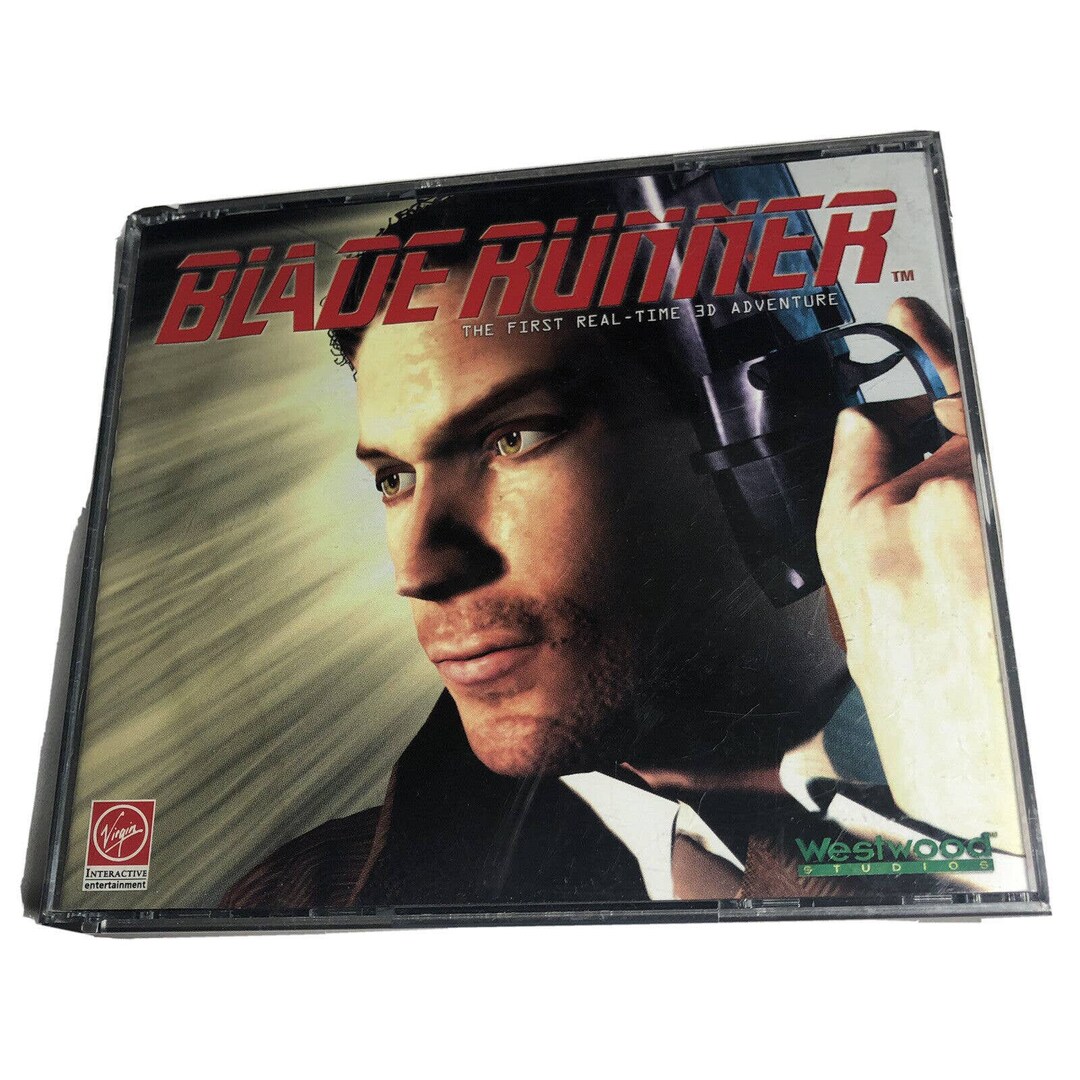 Vtg Blade Runner PC Computer Game 1997 3D Adventure Scifi Futuristic G2 ...
