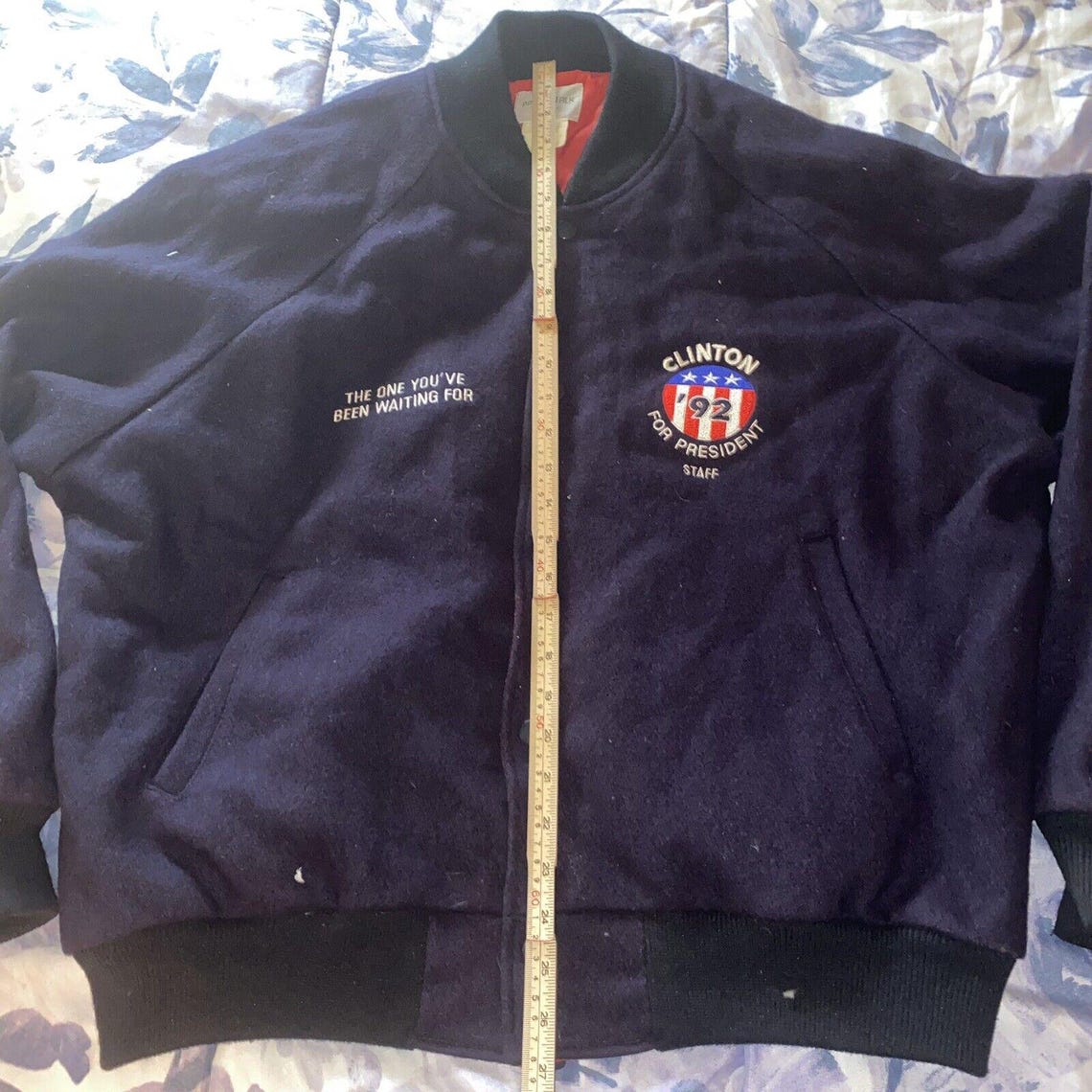 President Bill Clinton Campaign 1992 Vintage Staff Wool Jacket Size 2XL ...