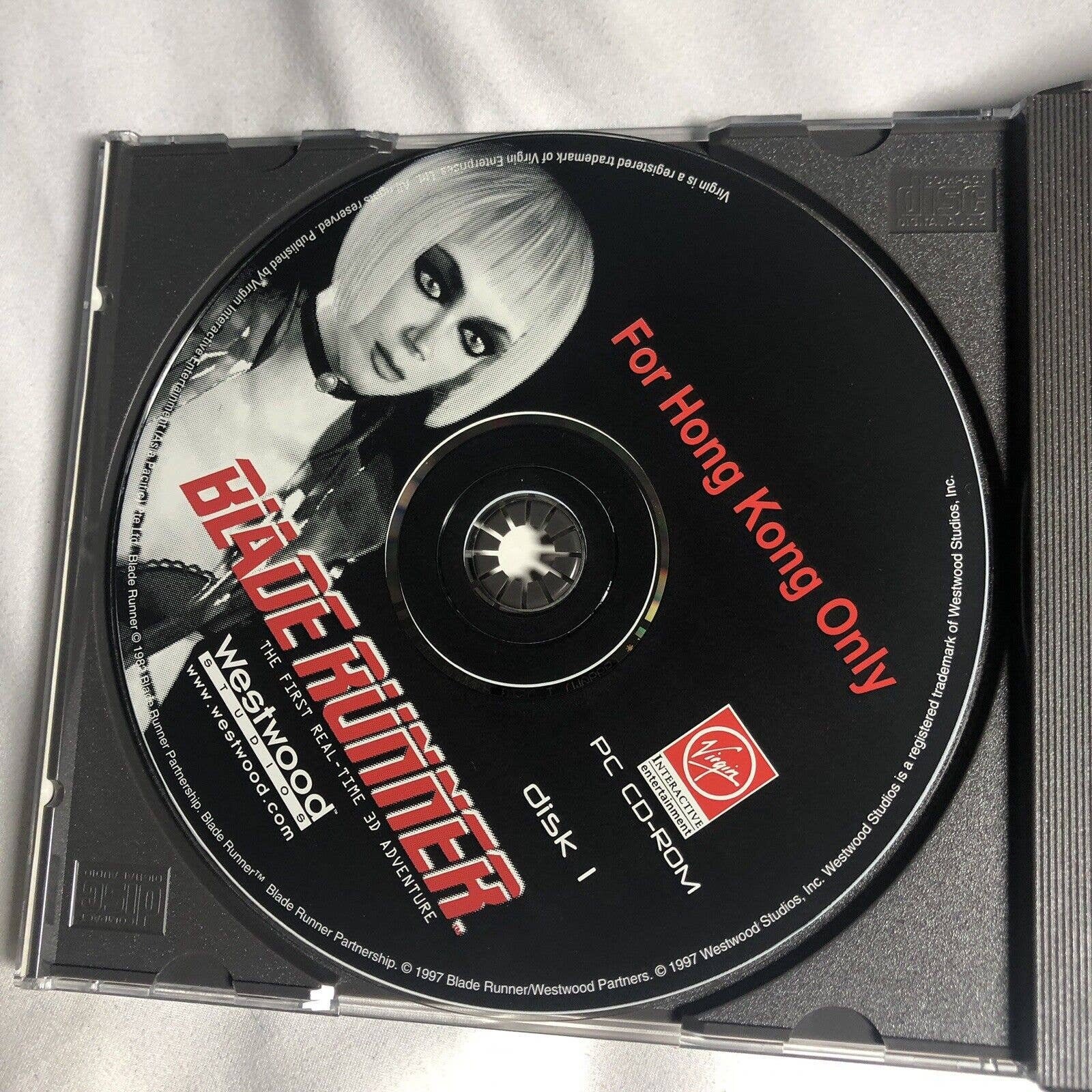 Vtg Blade Runner PC Computer Game 1997 3D Adventure Scifi Futuristic G2 ...