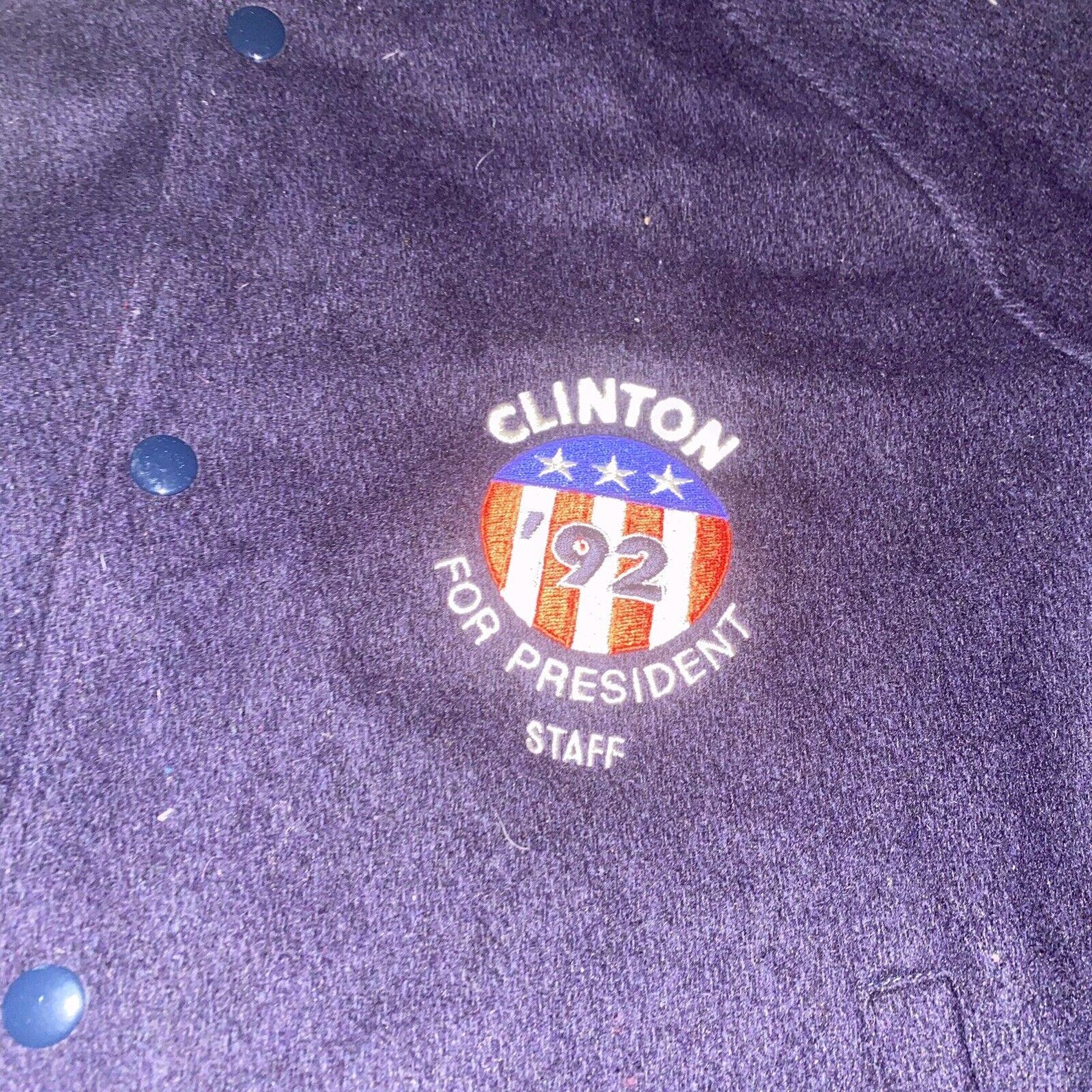 President Bill Clinton Campaign 1992 Vintage Staff Wool Jacket Size 2XL ...