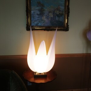 Extremely Rare Rougier Tulip Lamp /early Robert Rougier/lucite Petals ...