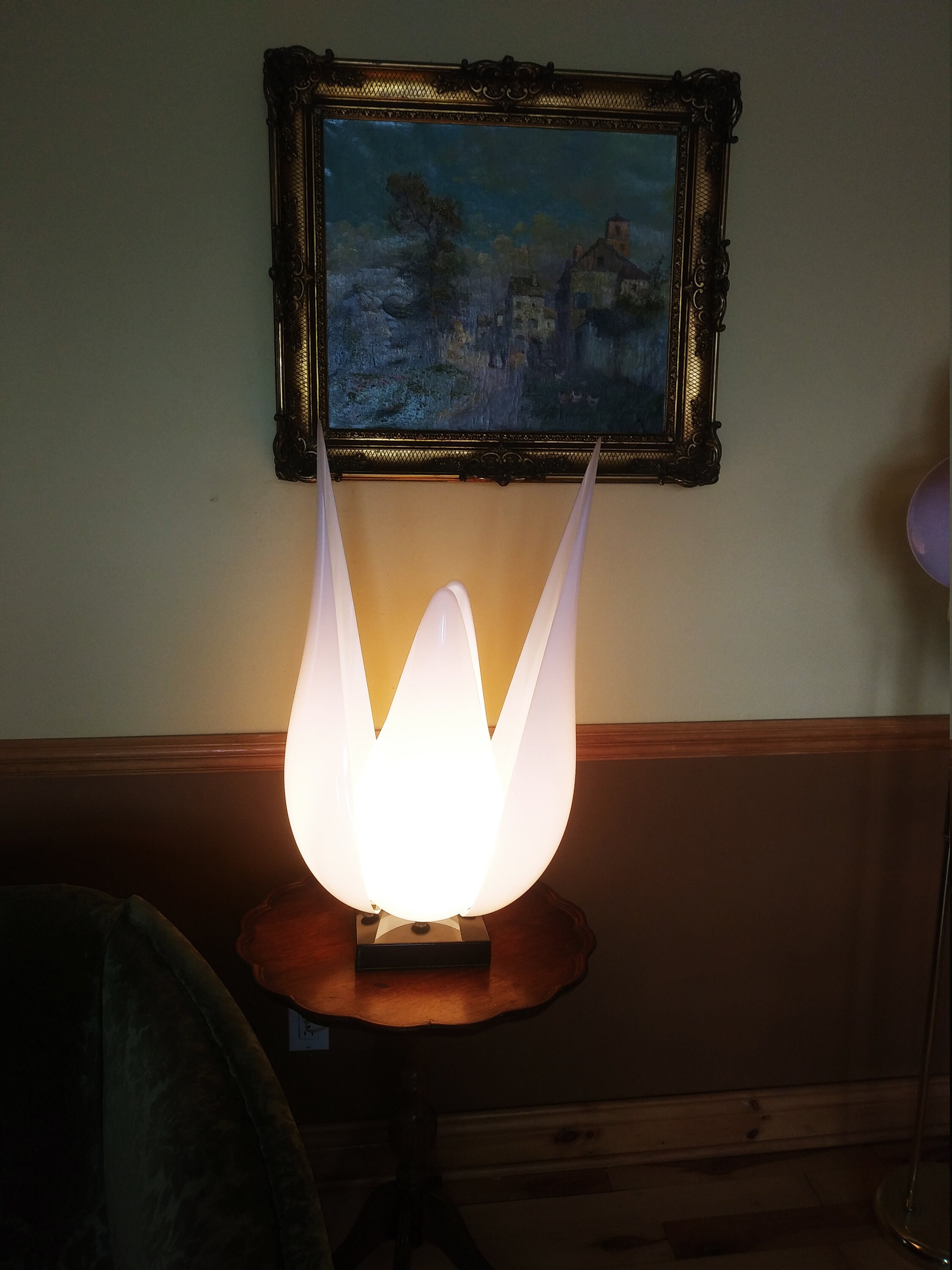 Extremely Rare Rougier Tulip Lamp /early Robert Rougier/lucite Petals ...
