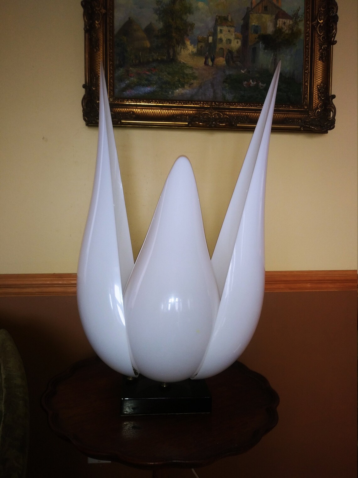 Extremely Rare Rougier Tulip Lamp /early Robert Rougier/lucite Petals ...