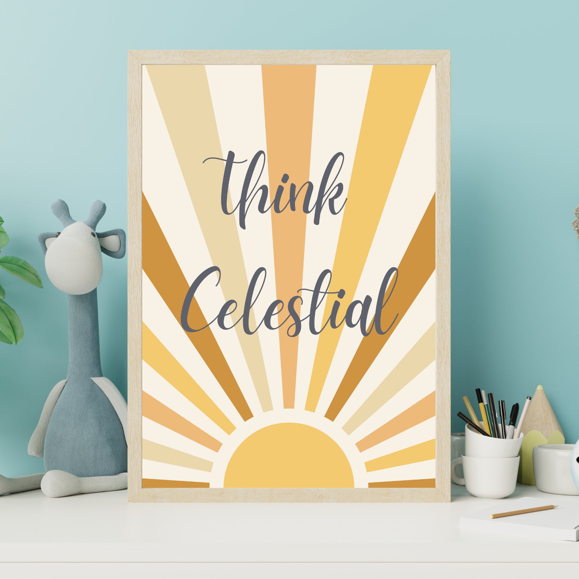 Think Celestial Digital Prints Printable Posters Instant Downloads - Etsy