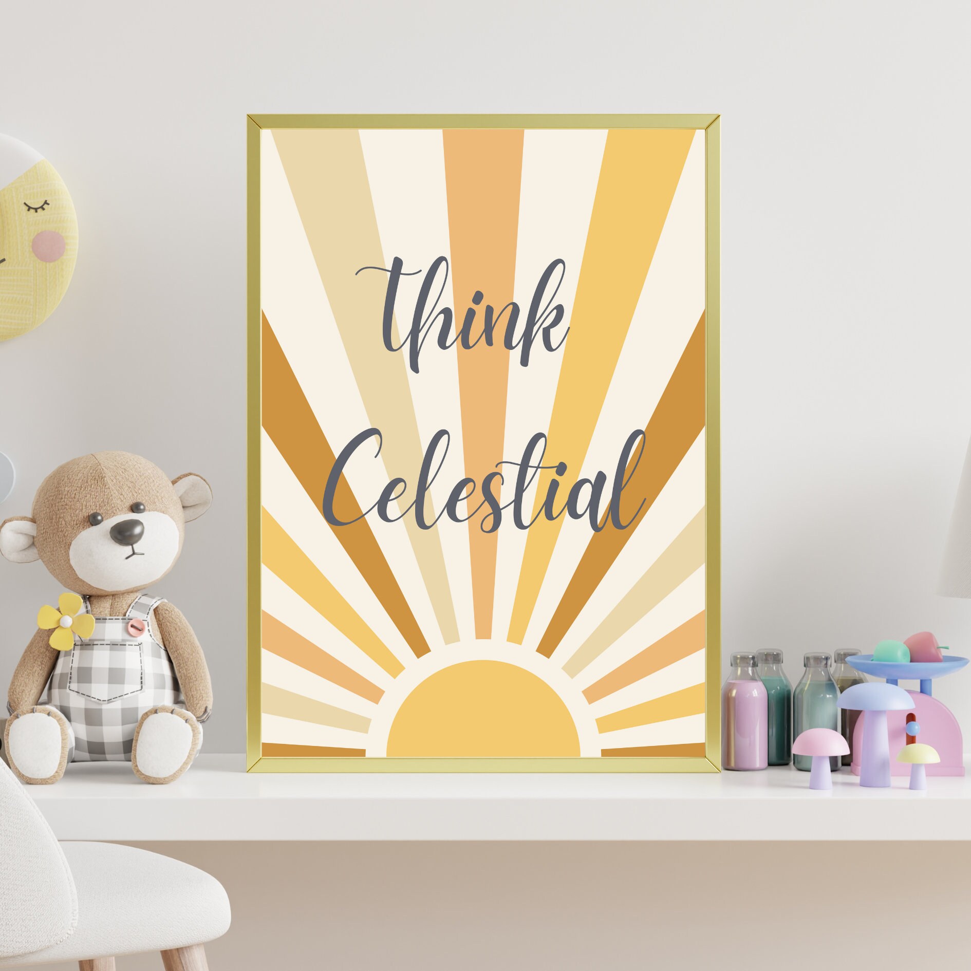 Think Celestial Digital Prints Printable Posters Instant Downloads - Etsy