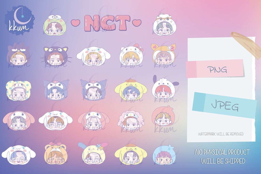 NCT Soft Cute Png Jpeg / KPOP - Etsy