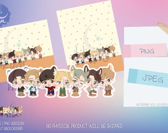 BTS Army Letters Png Pdf Eps Jpeg / Cute Tinytan BTS / KPOP - Etsy
