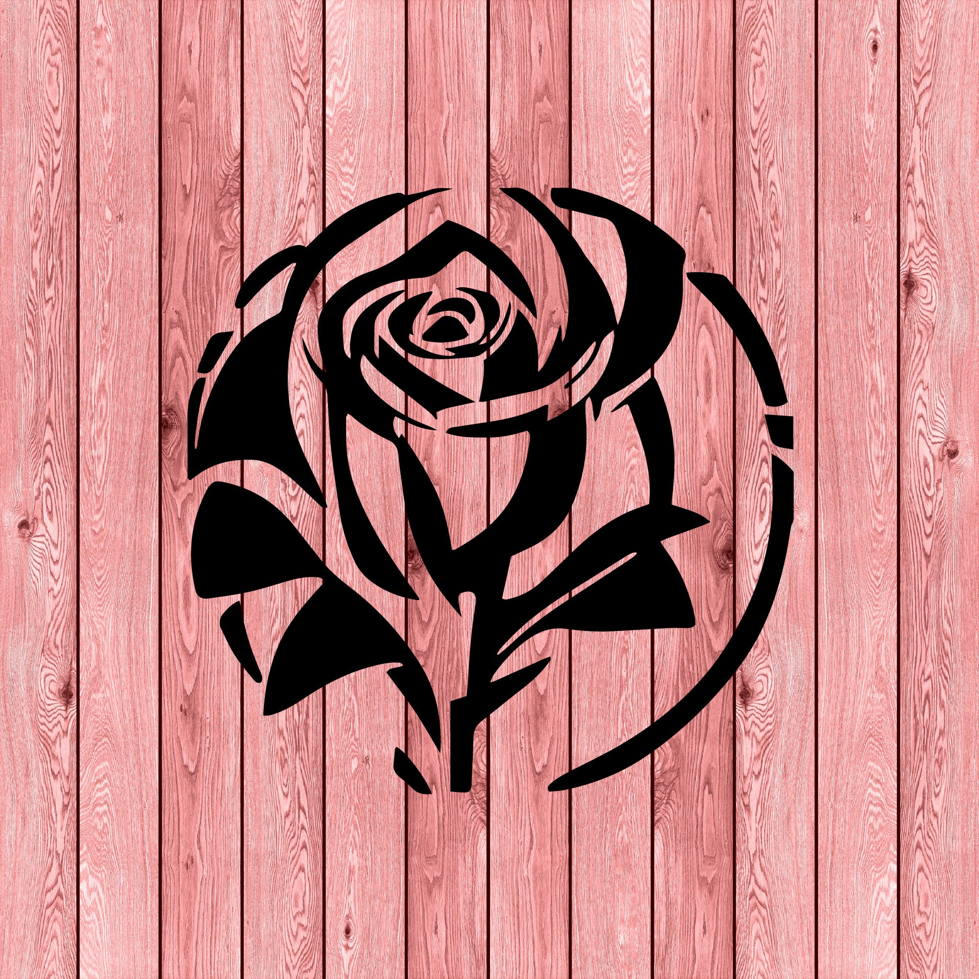 Detailed and Cute Rose With Stem SVG Bundle. - Etsy