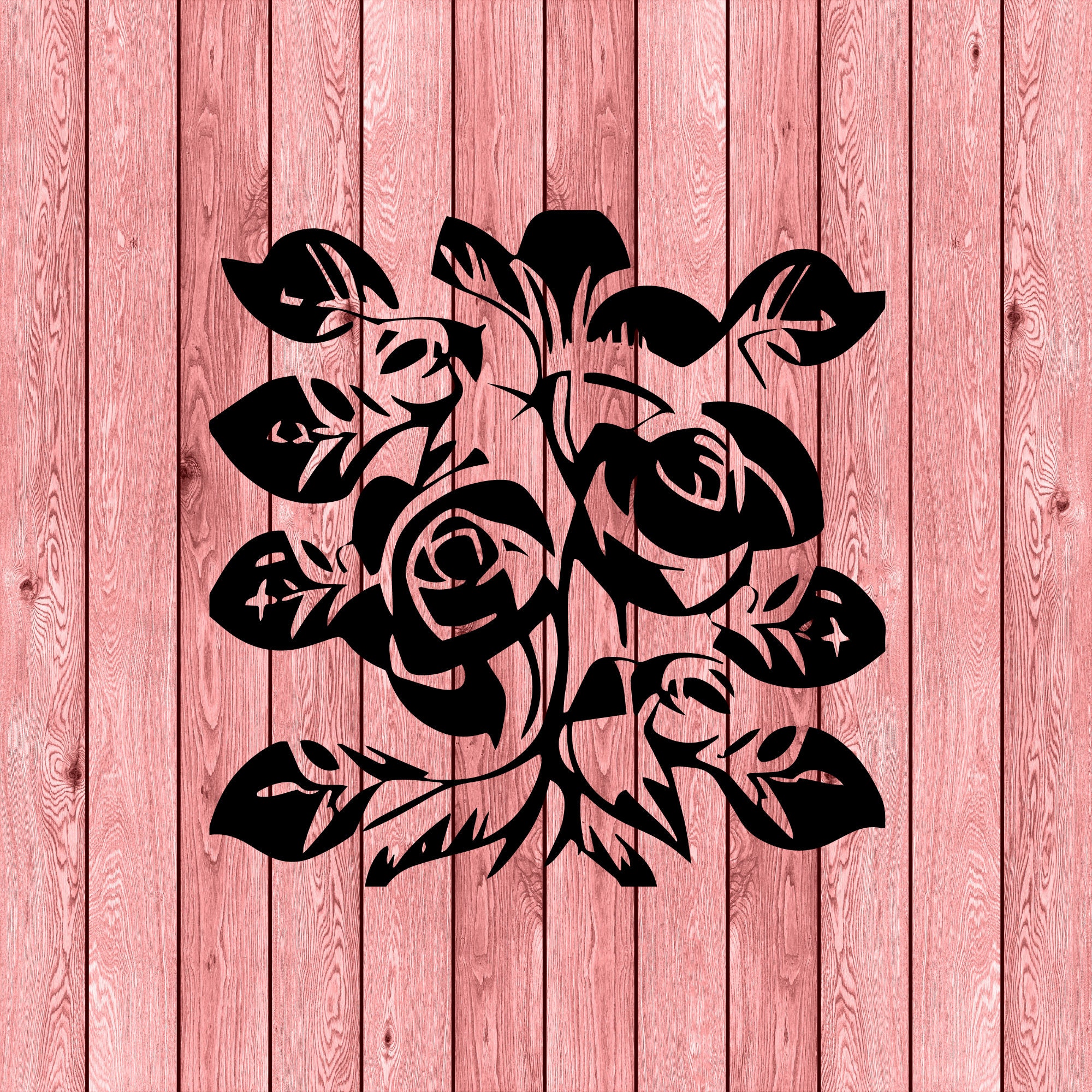 Detailed and Cute Rose With Stem SVG Bundle. - Etsy