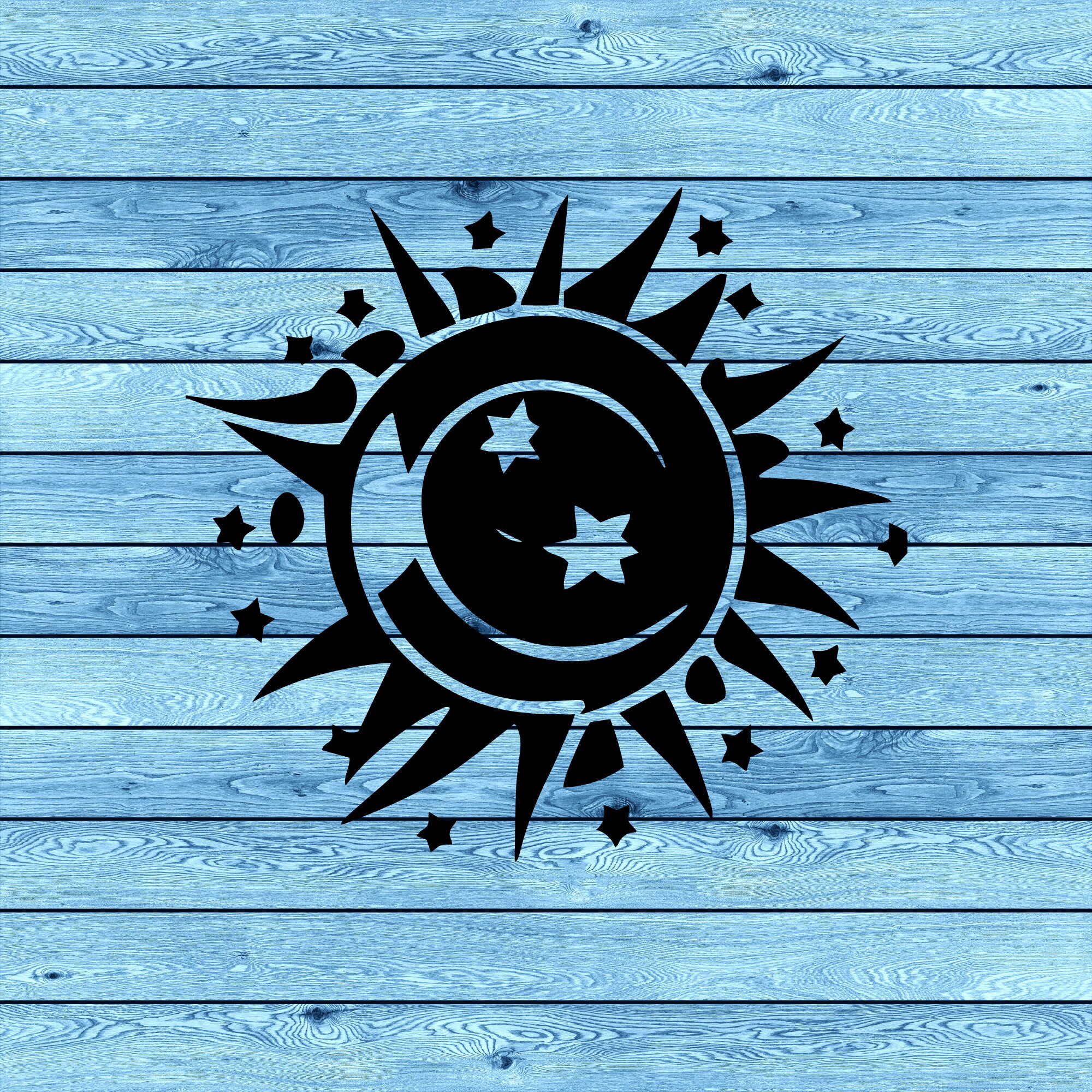 Celestial Full Night Sky SVG Bundle. - Etsy