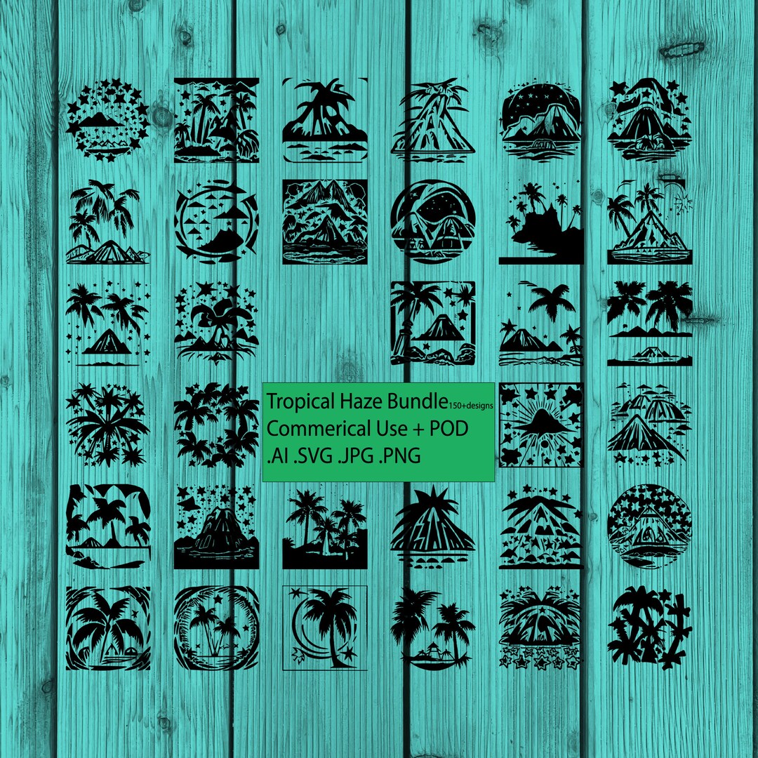 Tropical Hazel SVG Bundle. 150+ - Etsy