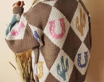 1970s Cowichan Horse Sweater Cardigan // Size XS-S - Etsy Canada 1970s Cowichan Horse Sweater Cardigan // Size XS-S - Etsy Canada