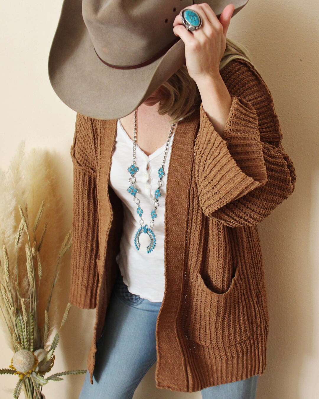 New Soft Nubby & Sweet Slouchy Boho Vintage Inspired Snuggle Knit ...