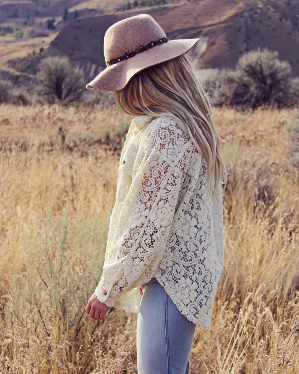 New Boho Lace Shirt Jacket Romantic 70's Vintage Inspired - Etsy