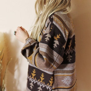 Bozeman Native Aztec Wheat Fields Boho Knit Vintage Inspired Shirt ...