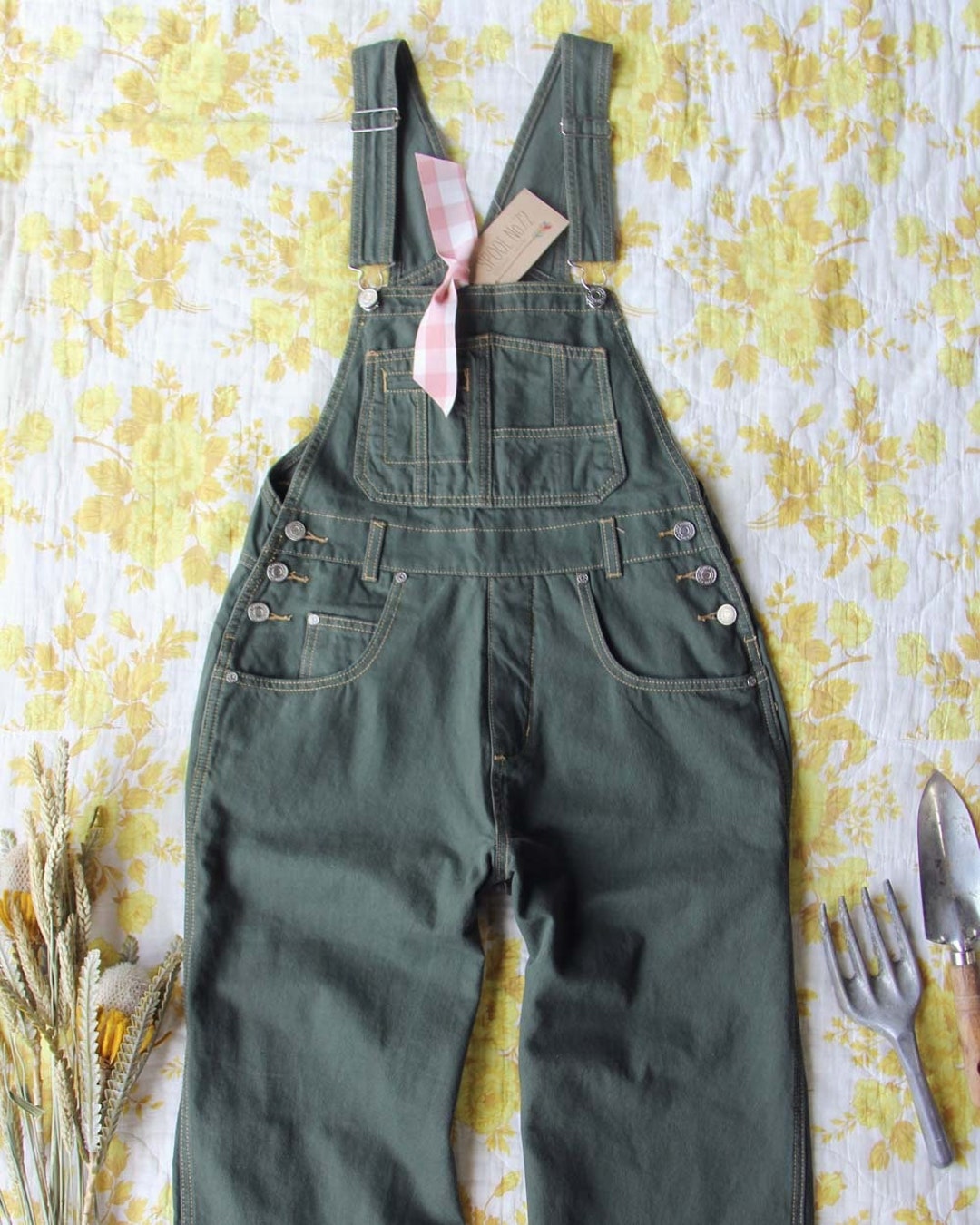 Gardeners Work Overalls Sage Denim Jumpsuit Farm Artist Painter ...