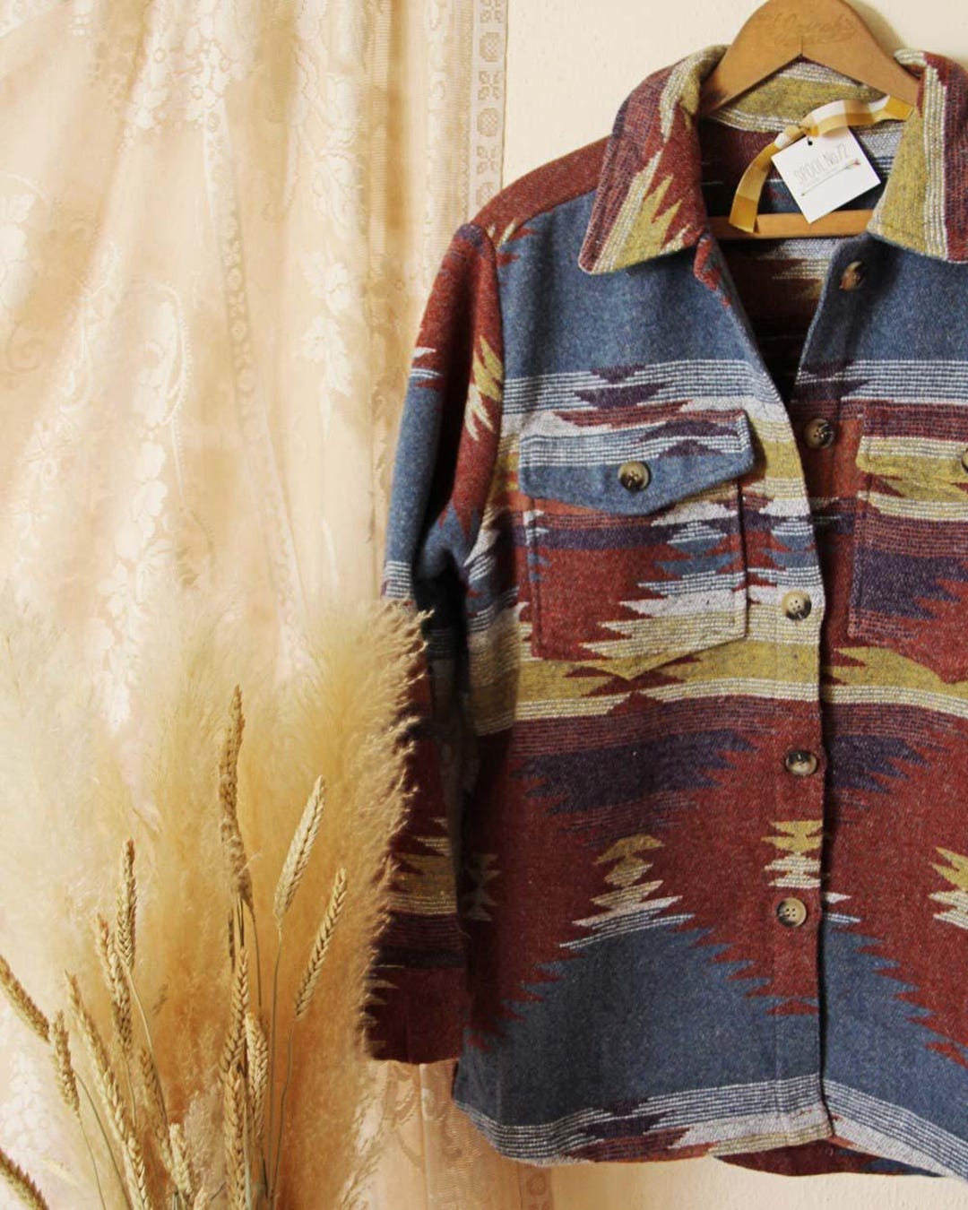 New Telluride Native Aztec Inspired Shirt Jacket Vintage Inspired ...