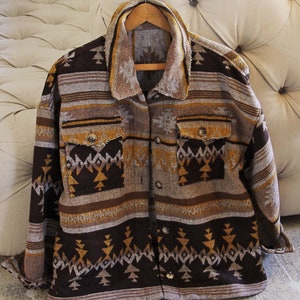 Bozeman Native Aztec Wheat Fields Boho Knit Vintage Inspired Shirt ...