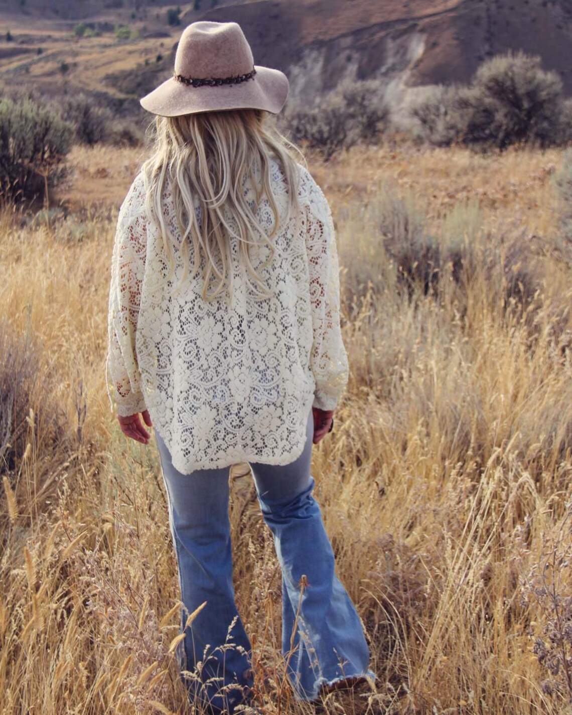 New Boho Lace Shirt Jacket Romantic 70's Vintage Inspired - Etsy