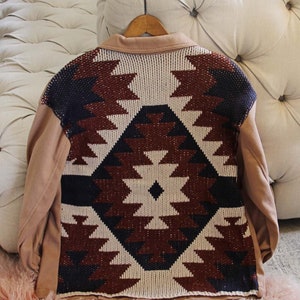 New Western Ranch Hand Sweater Knit Back Jacket Barn Coat Fall or ...