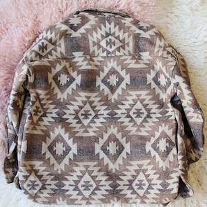 New Western Fall Aztec Native Vintage Inspired Shirt Jacket Coat ...