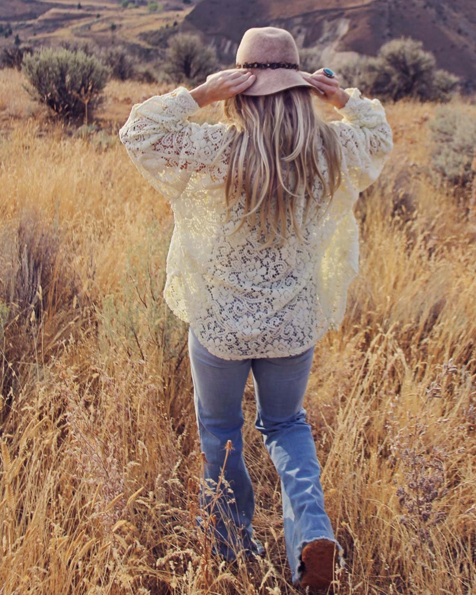 New Boho Lace Shirt Jacket Romantic 70's Vintage Inspired - Etsy