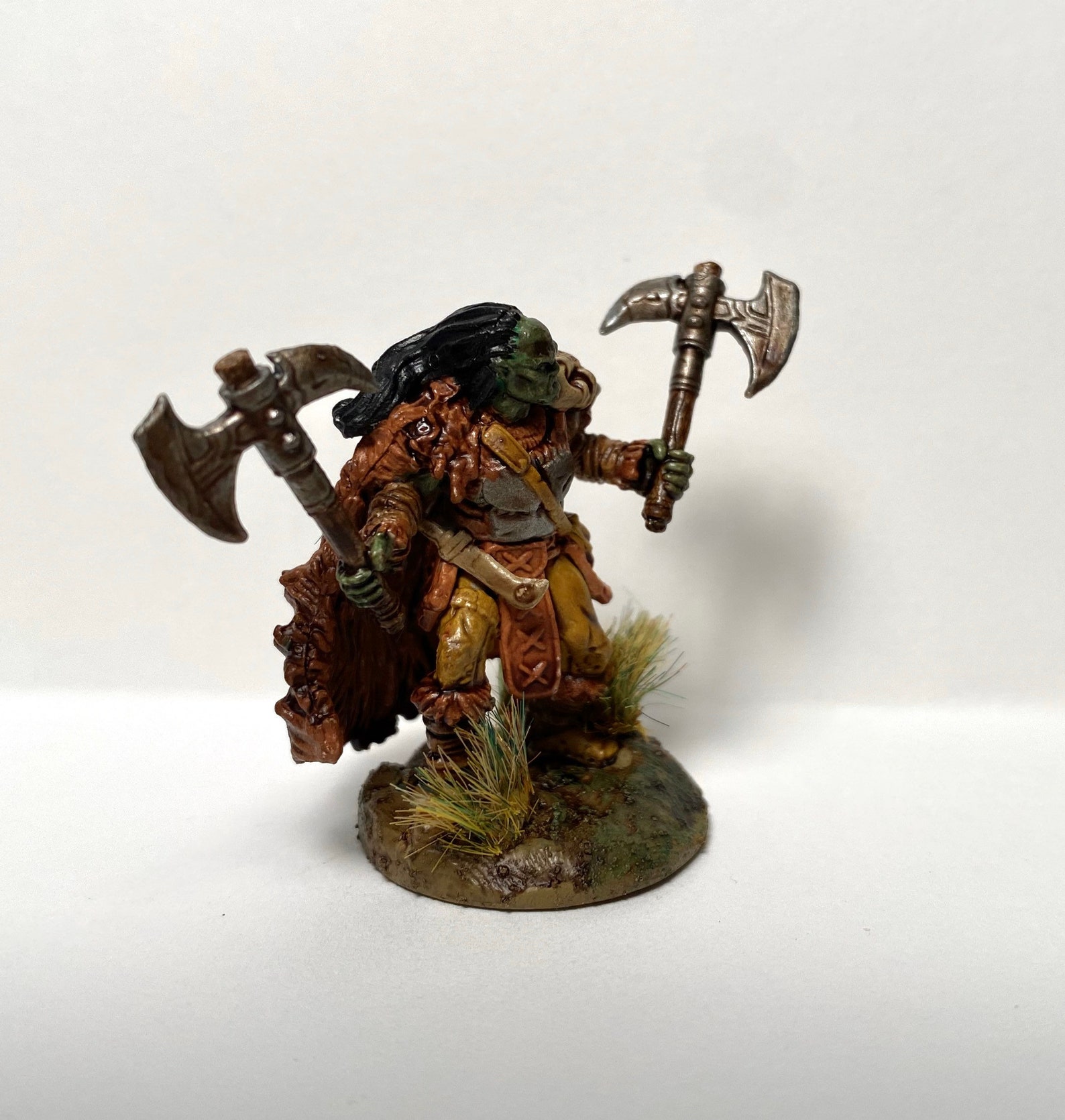 Hand Painted D&D Miniature Male Orc Barbarian - Etsy