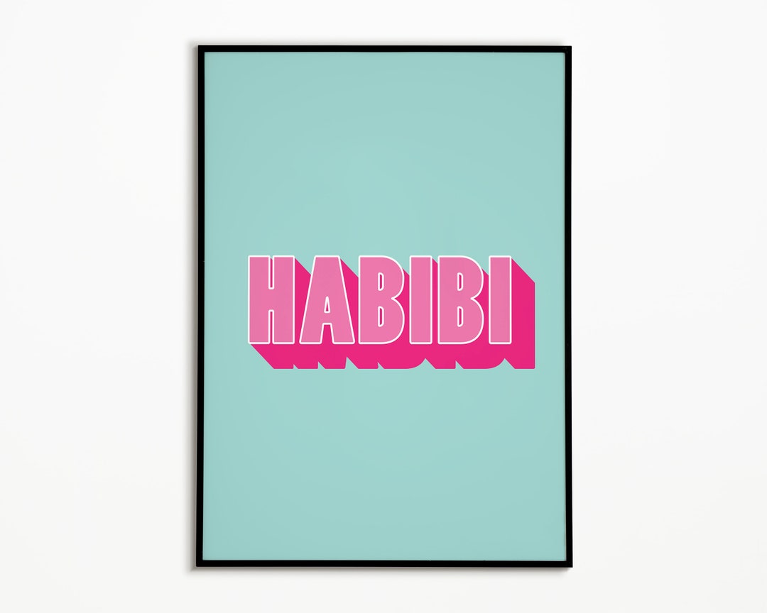 Habibi Printable Art. My Love in Arabic Print. Arabic Word Digital ...