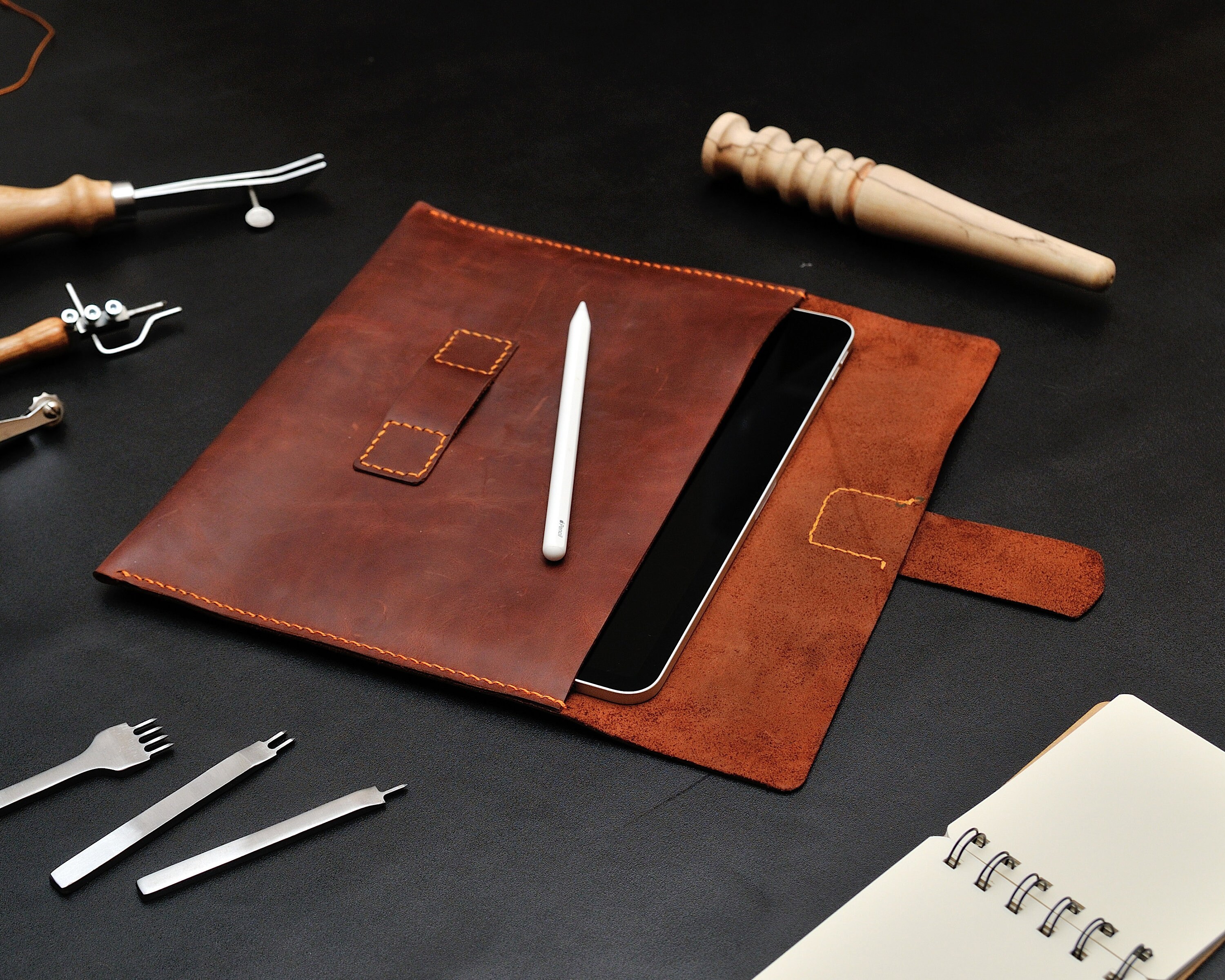 Ipad Leather Case Personalized Case for Tablet Ipad Pro Case - Etsy Canada