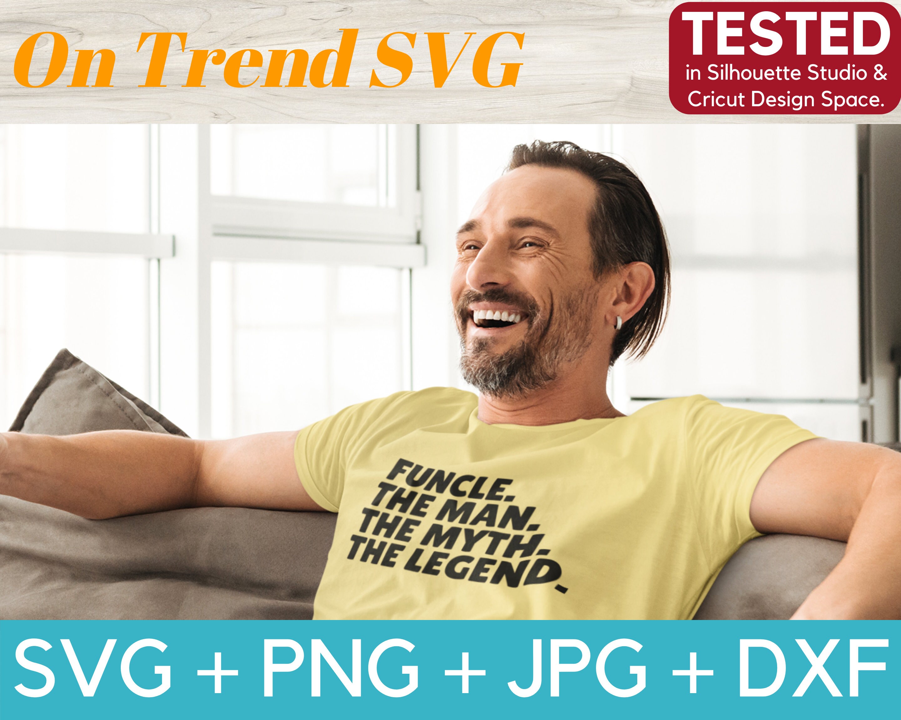 Funcle Svg, Uncle Svg, funcle Man Myth Legend SVG PNG DXF Cut Files - Etsy