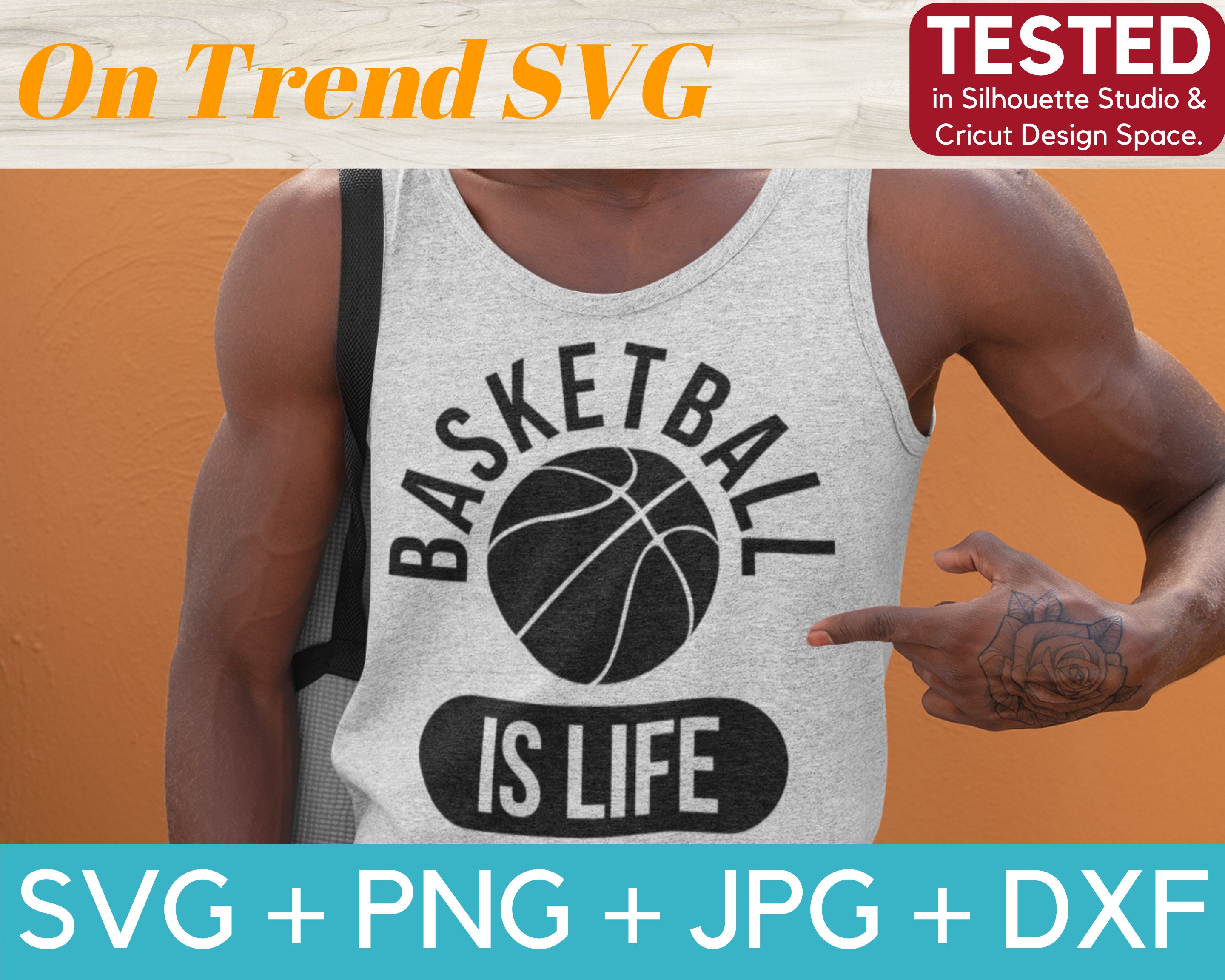 Basketball SVG PNG DXF Cut Files, basketball is Life - Etsy