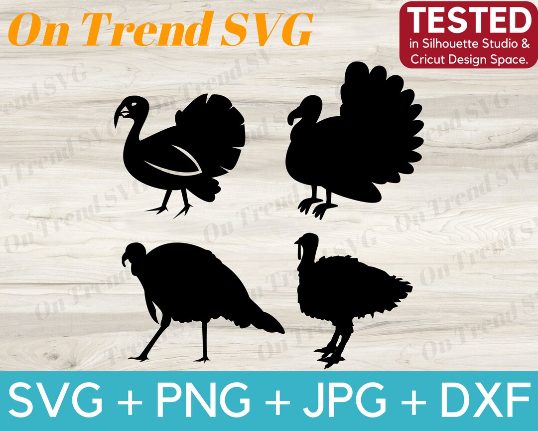 Turkey SVG PNG JPG Cut Files - Etsy