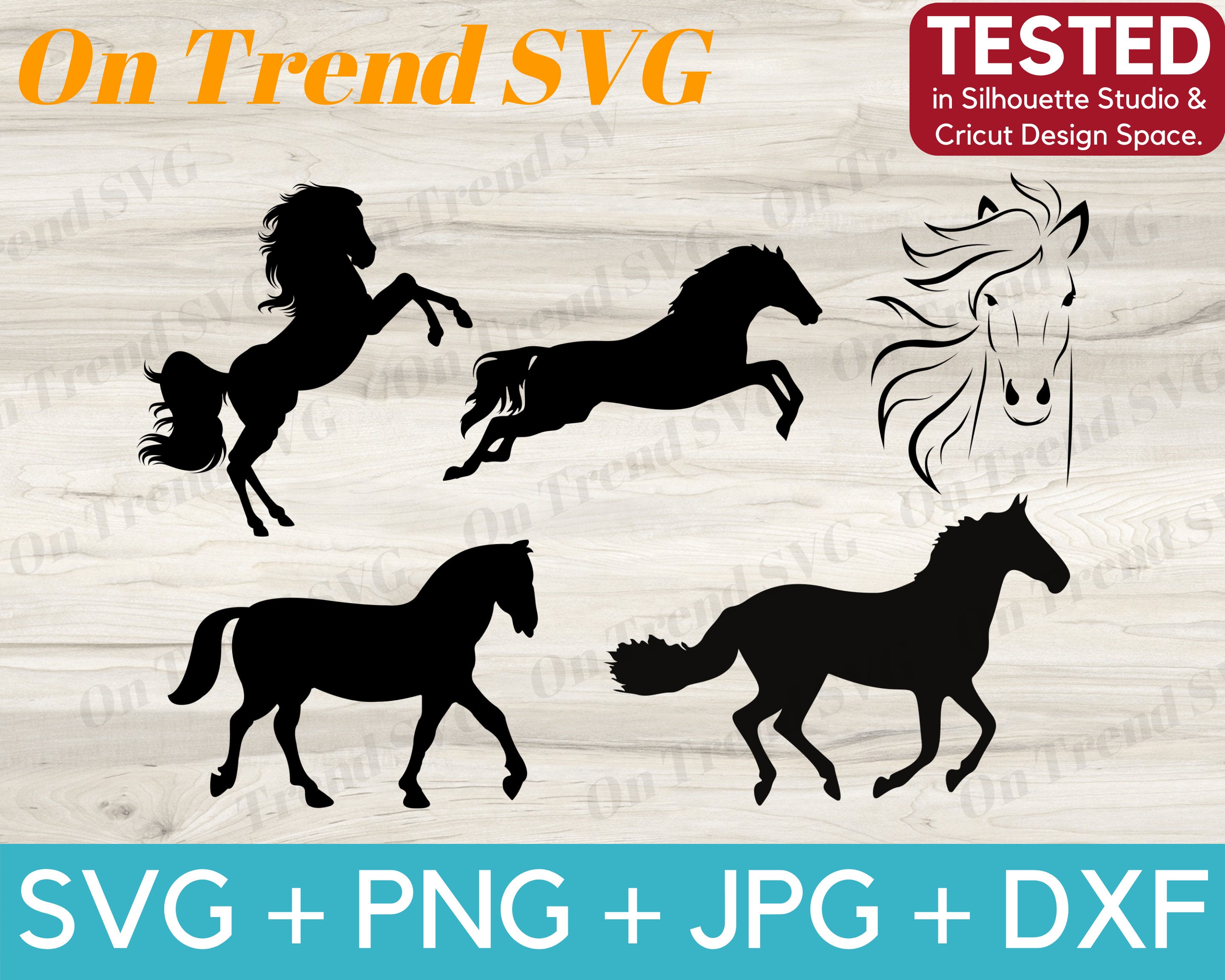 Horse SVG PNG JPG Cut Files - Etsy