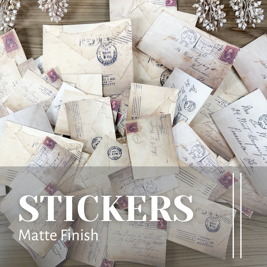 Reproduction Envelope Stickers - Etsy