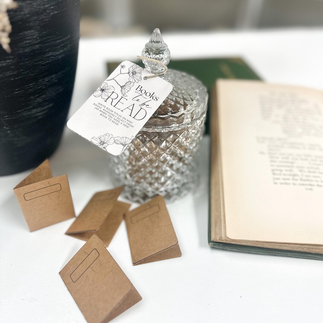 To Be Read Jar, Crystal Jar to Choose Your Next Book, TBR Jar - Etsy