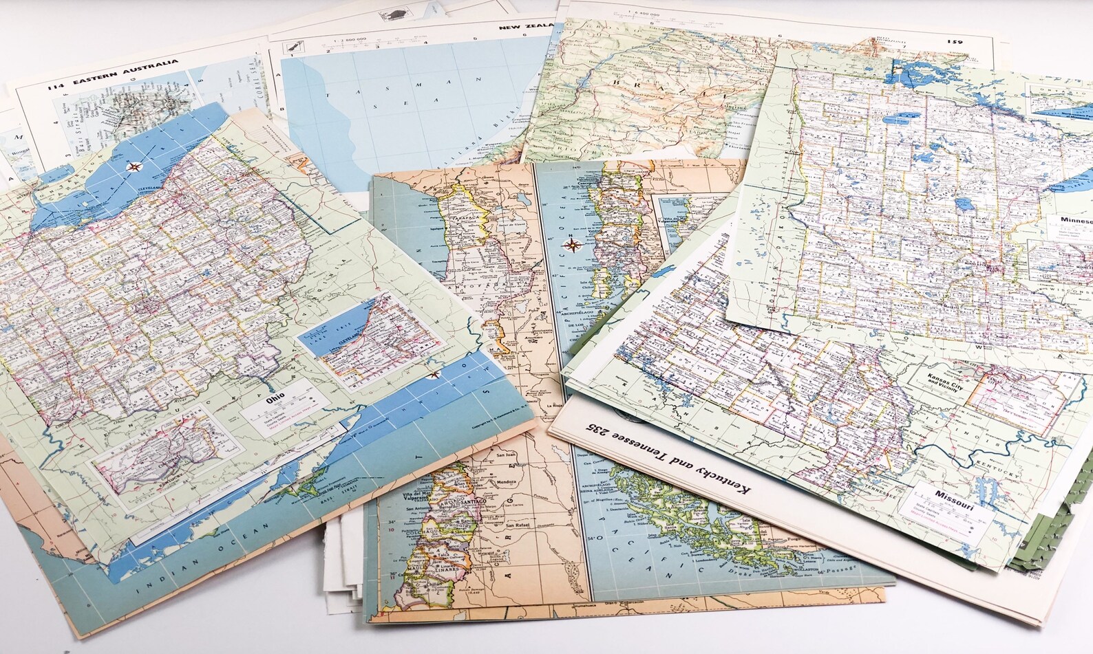 50 Vintage Maps for Crafting Maps for Decorating - Etsy
