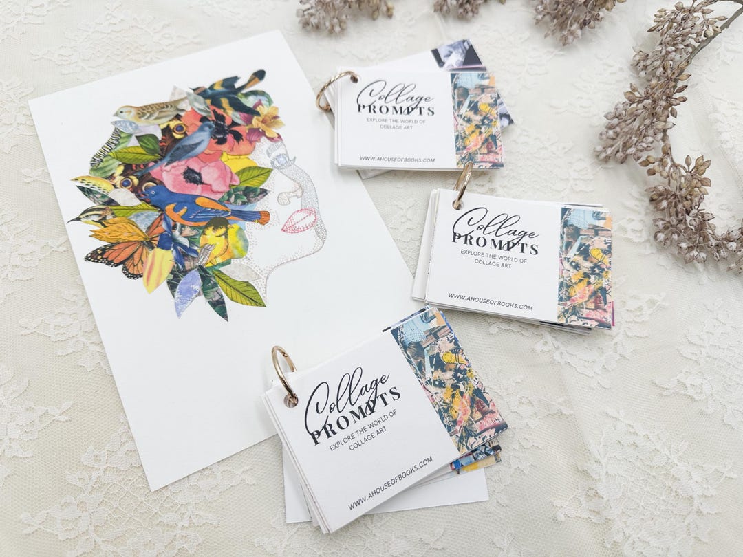 Collage Prompt Deck, Collage Art Ideas - Etsy