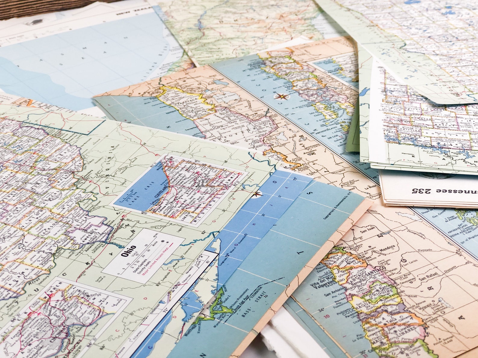 50 Vintage Maps for Crafting Maps for Decorating - Etsy