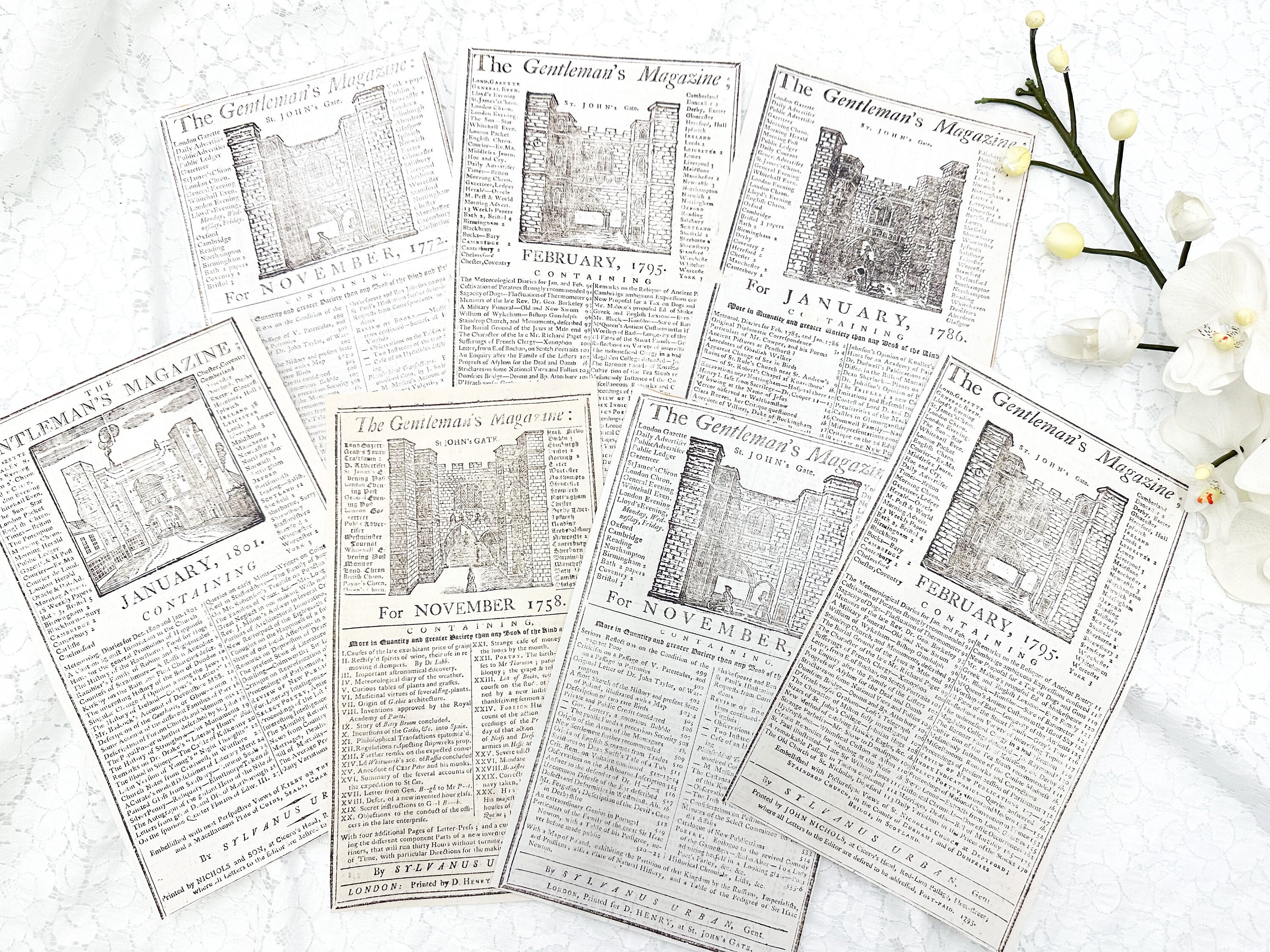 Vintage Almanac Pages Digital Download Junk Journal Paper - Etsy