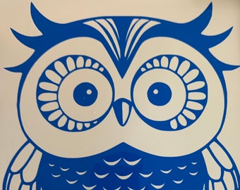 Cute Owl Decal | Etsy