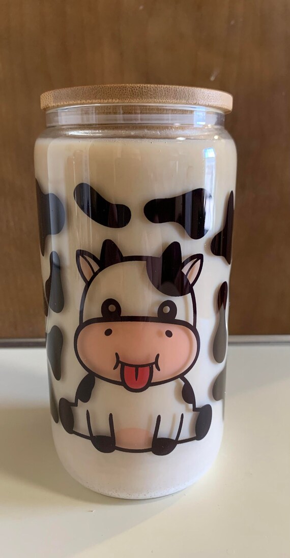 Adorable Cow Beer Can Glass Coffee Glass Soda Can Glass - Etsy