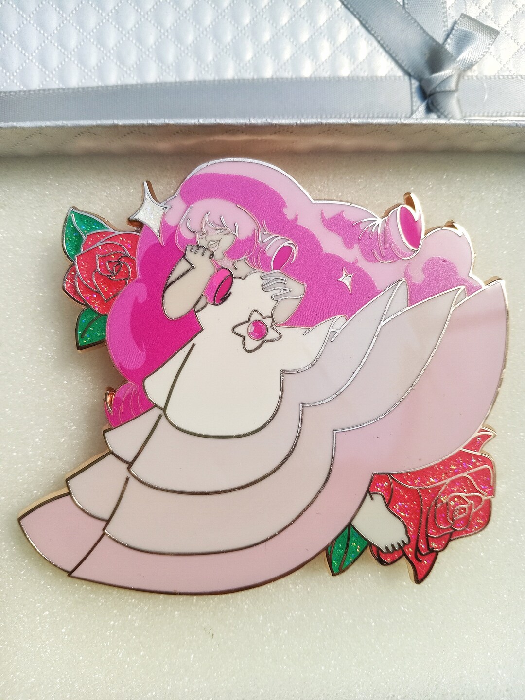 Pin A Rose Between Diamonds - Etsy