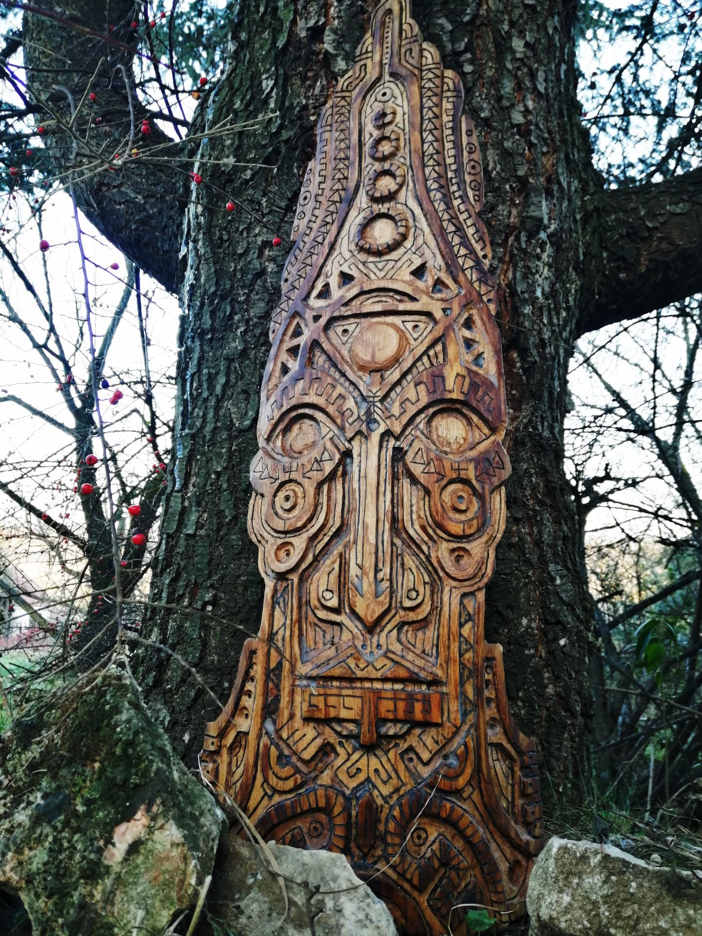 DMT Machine Elf Psychedelic Tribal Wood Carved Sculpture Mask Unique ...