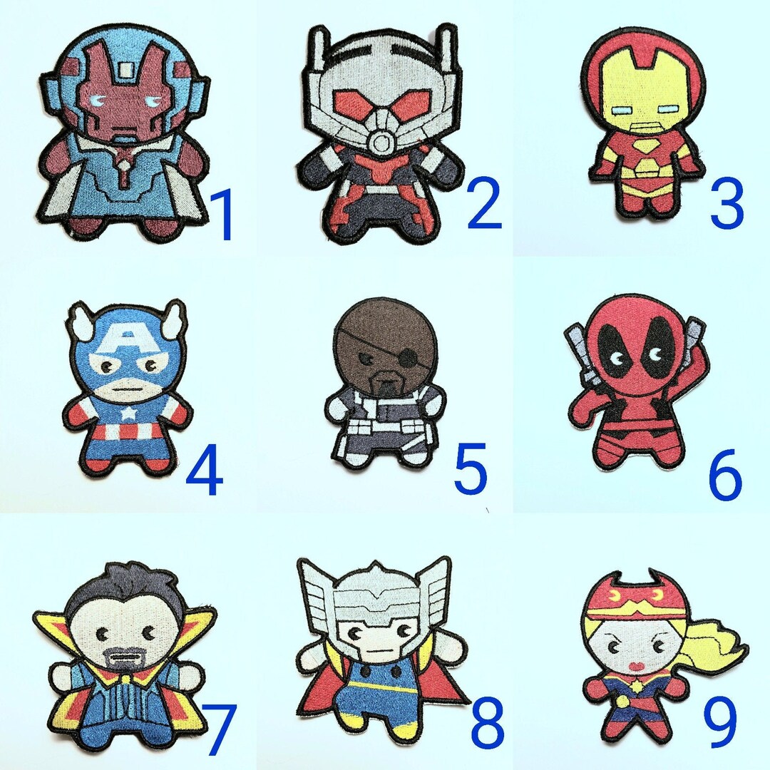 Superhero Patches, Embroidered Patches, Patches for Jackets - Etsy