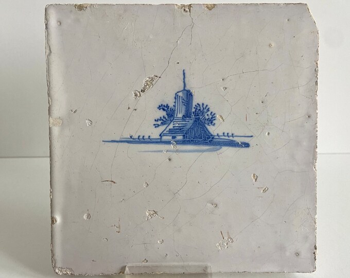 Antique Delft Tile - 18th Century - Blue and White - Delftware - Etsy