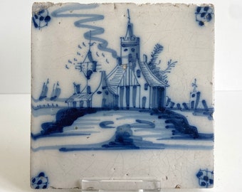 Antique 17th Century Dutch Delft Tile With Chicken - Etsy UK