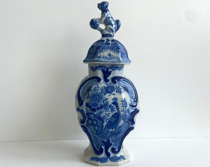 Antique Delftware Vase - Late 19th Century - Dutch - Earthenware - Etsy