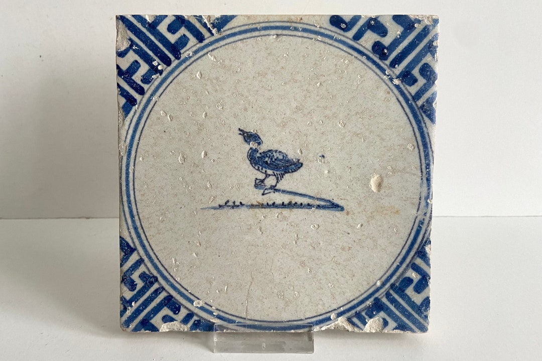 17th Century Delft Tile - Duck - Wan Li Corner - Wall - Kitchen - Tiles ...