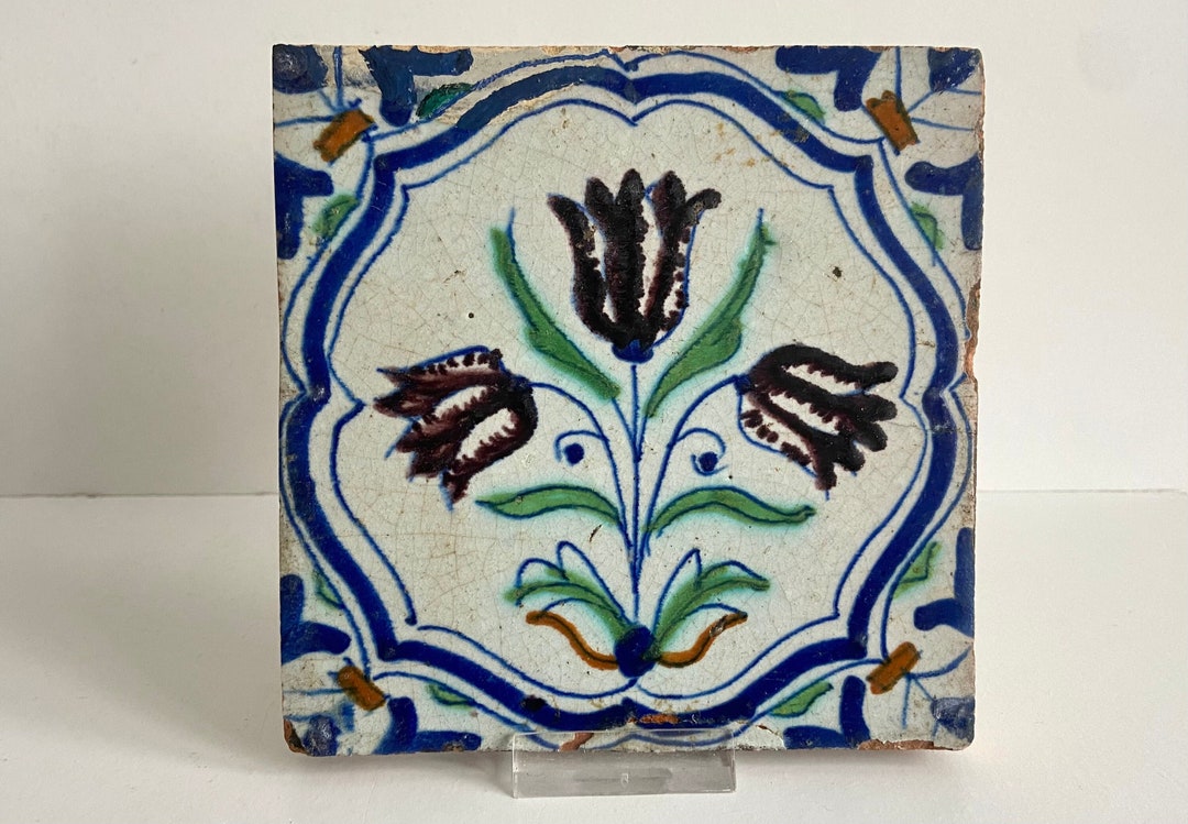 17th Century Delft Tile - Tulips - Tulip - Wall - Kitchen - Flower ...