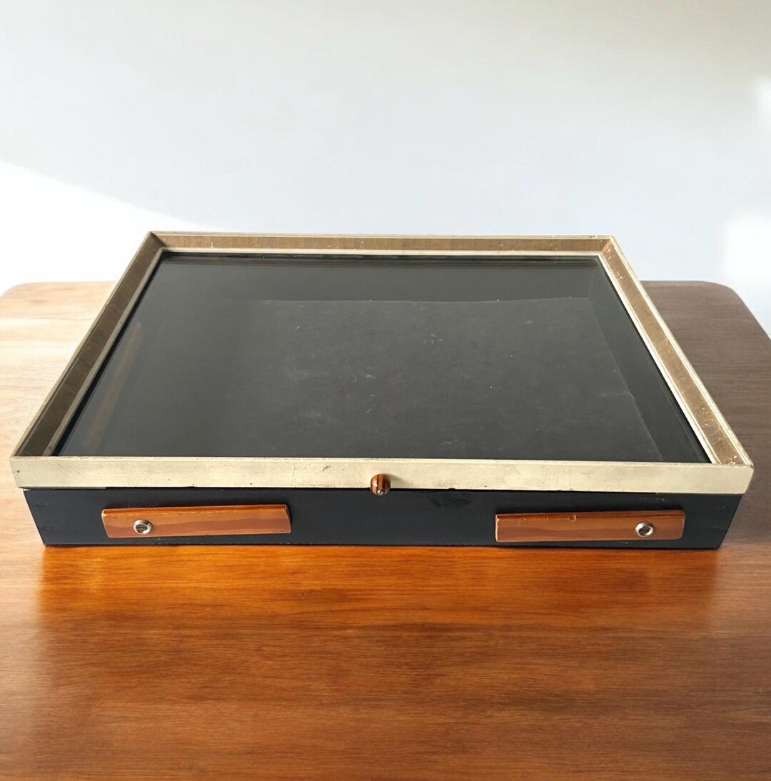 Vintage Showcase 1960's Jewelry Table Glass Presentation - Etsy
